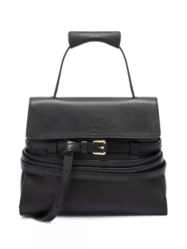 Moschino Buckle-detail Shoulder Bag - Black