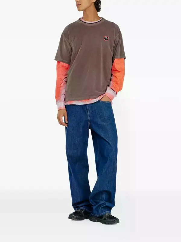 DIESEL® Chenille T-shirt With Shield Patch
