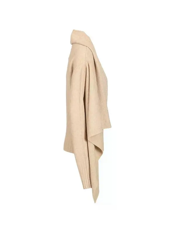 Attico High-neck Draped Sweater