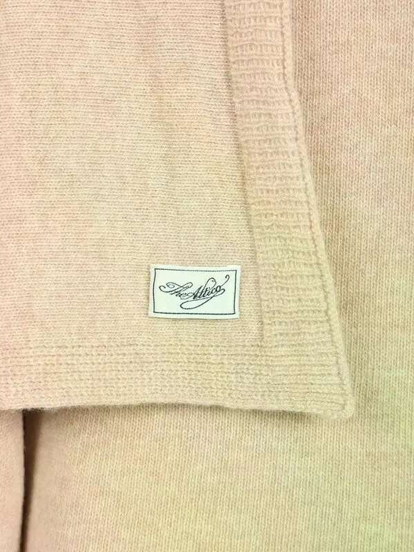 Attico High-neck Draped Sweater