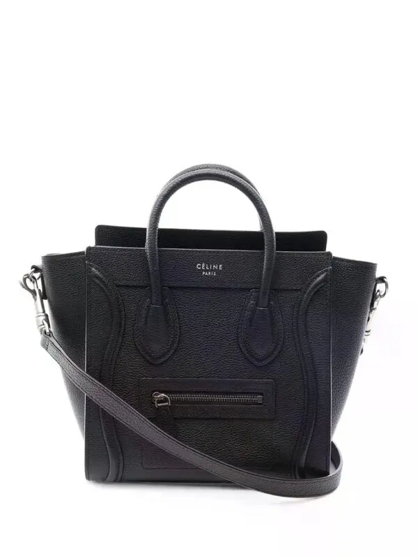 Celine Luggage Nano Shopper Two-way Handbag - Black