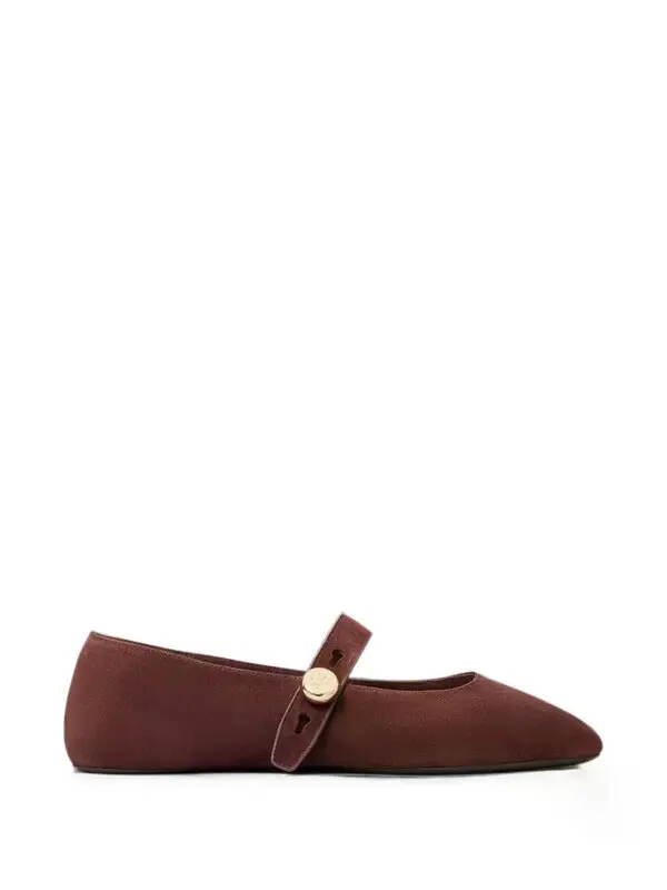 Tory Burch Romy Mary Jane Ballet Flats - Brown