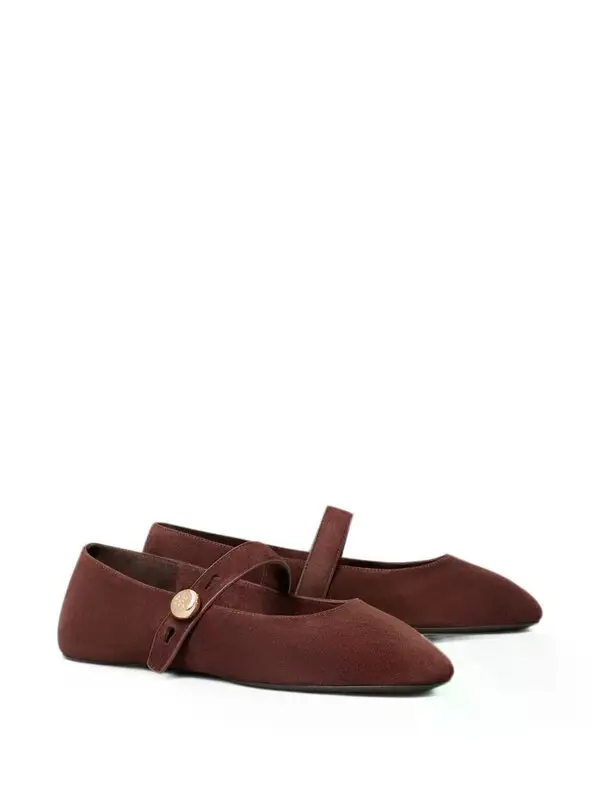 Tory Burch Romy Mary Jane Ballet Flats - Brown