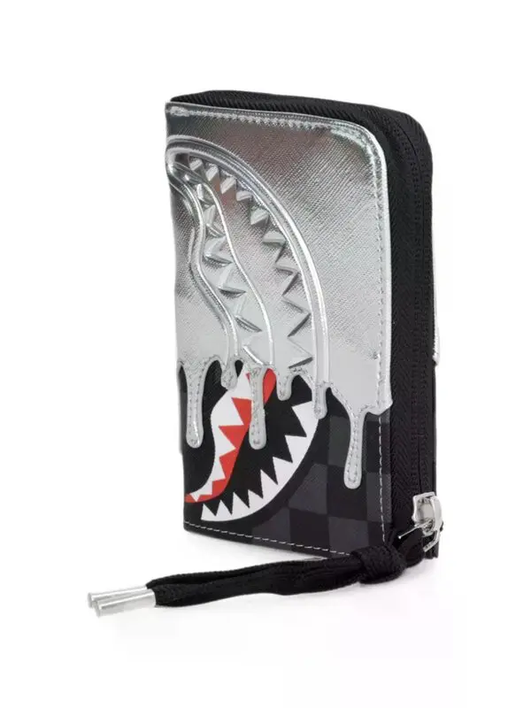 SPRAYGROUND Shark Check-pattern Wallet - Black