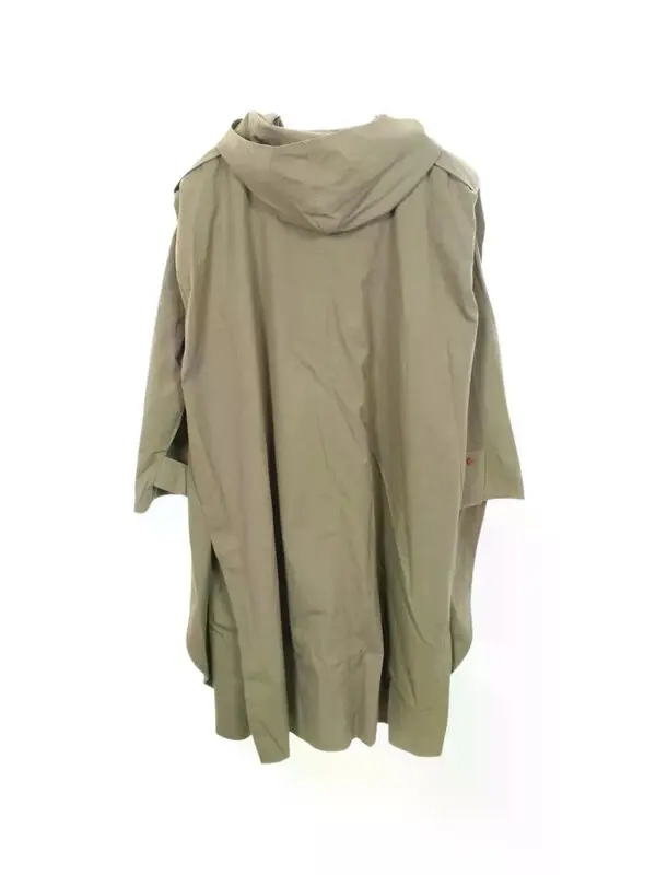 Bottega Veneta Khaki Green Hooded Coat