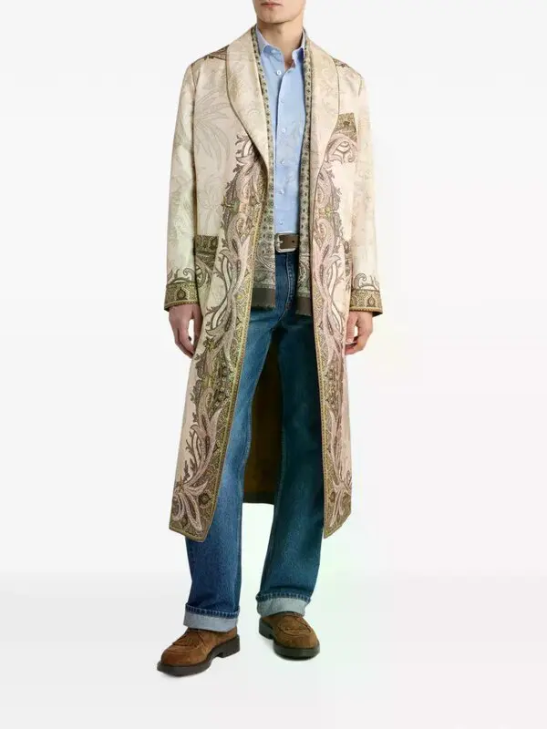 Etro Cotton Shirt With Placed Pegaso Motif