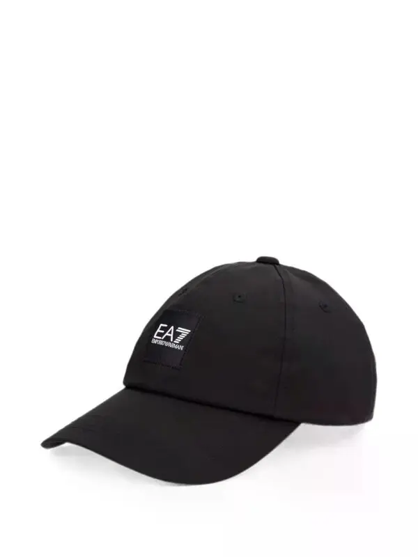 EA7 Logo Patch Baseball Cap - Black