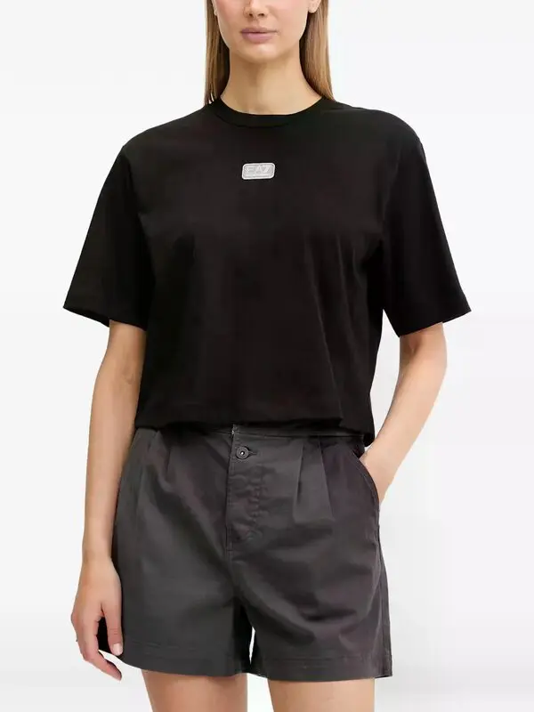 EA7 Logo Patch T-shirt - Black