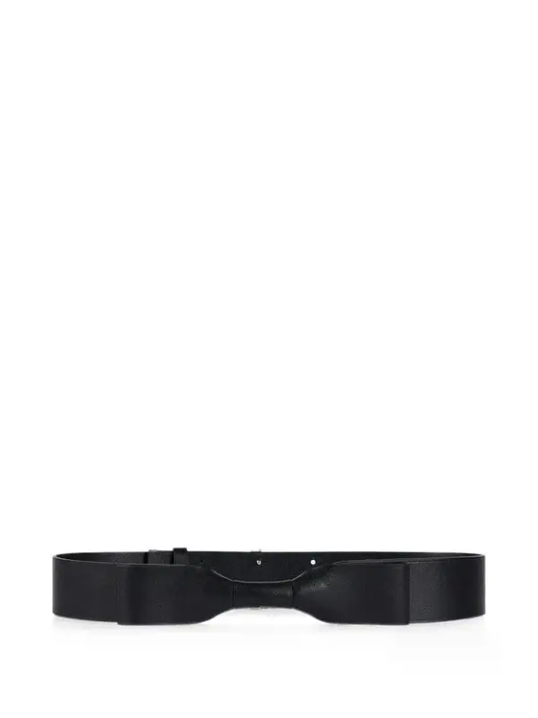 Givenchy Bow Leather Belt - Black