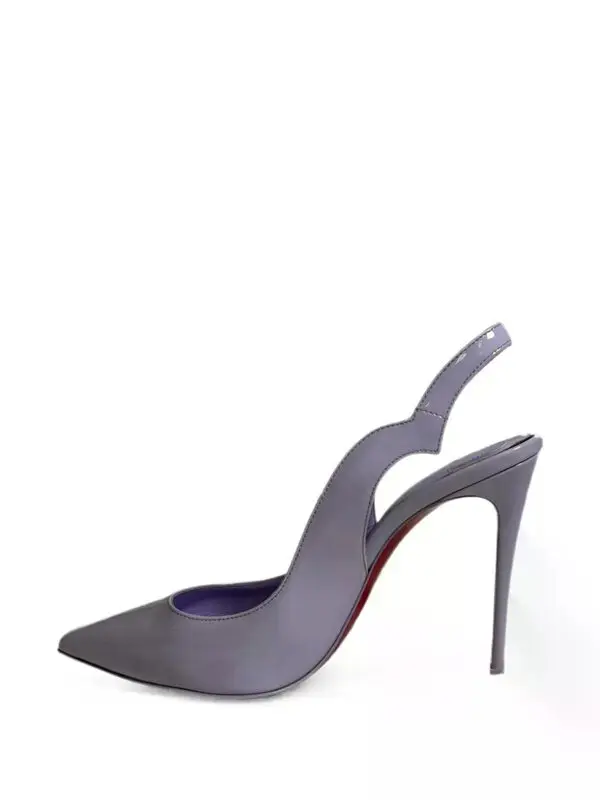 CHRISTIAN LOUBOUTIN Patent Slingback Pumps - Purple