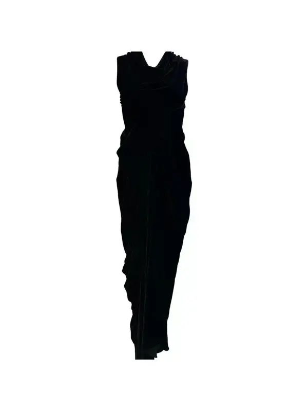 Rick Owens Velvet Maxi Dress - Black