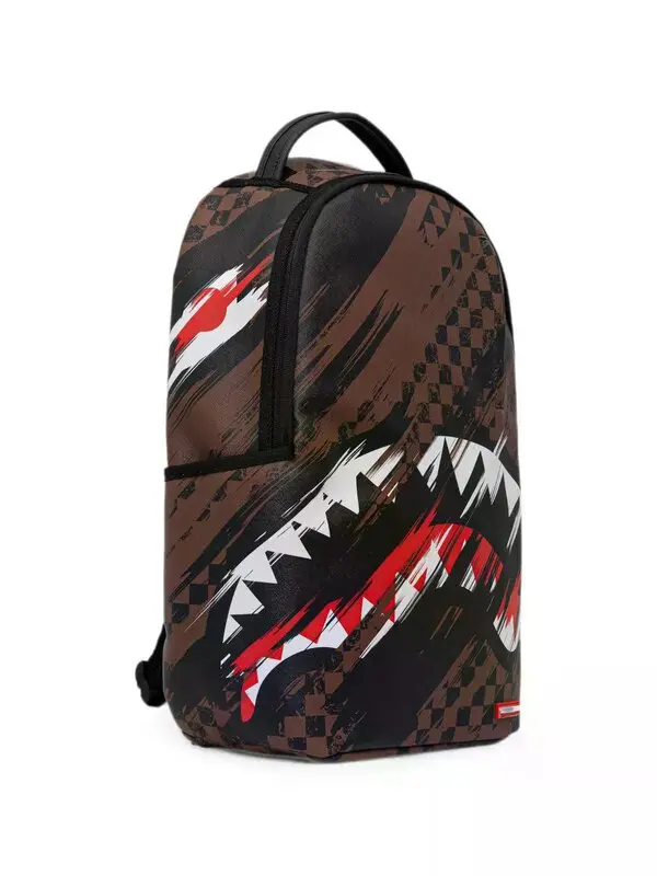SPRAYGROUND Shark Print Checkered Backpack