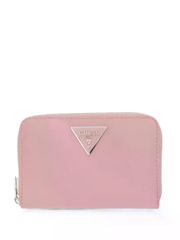 Guess Laurel Triangle-logo Wallet - Pink