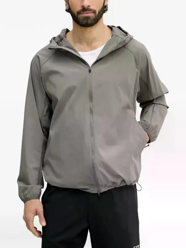 EA7 Logo-patch Hooded Jacket