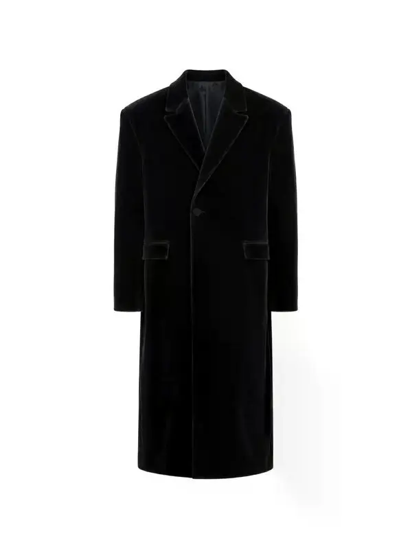 LGN LOUIS GABRIEL NOUCHI Double-breasted Velvet Coat