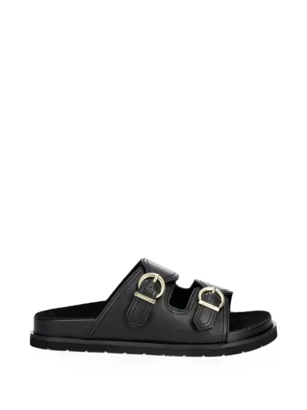 Gant Buckle Detail Leather Slides