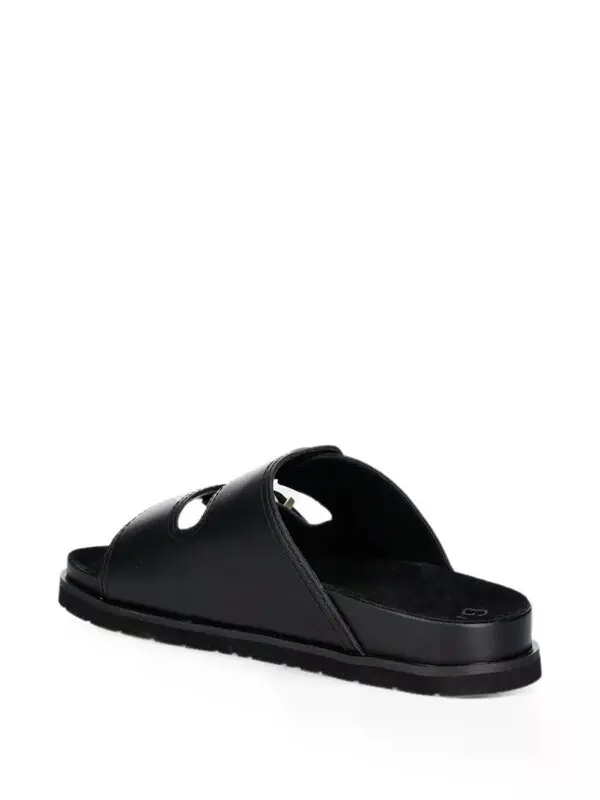 Gant Buckle Detail Leather Slides