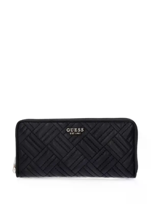 Guess Sally Quilted Wallet - Black