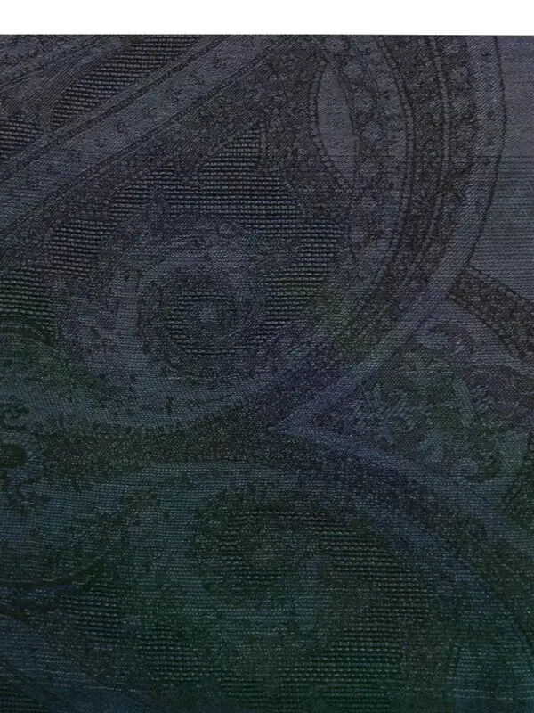 Etro Paisley-jacquard Fringed Scarf