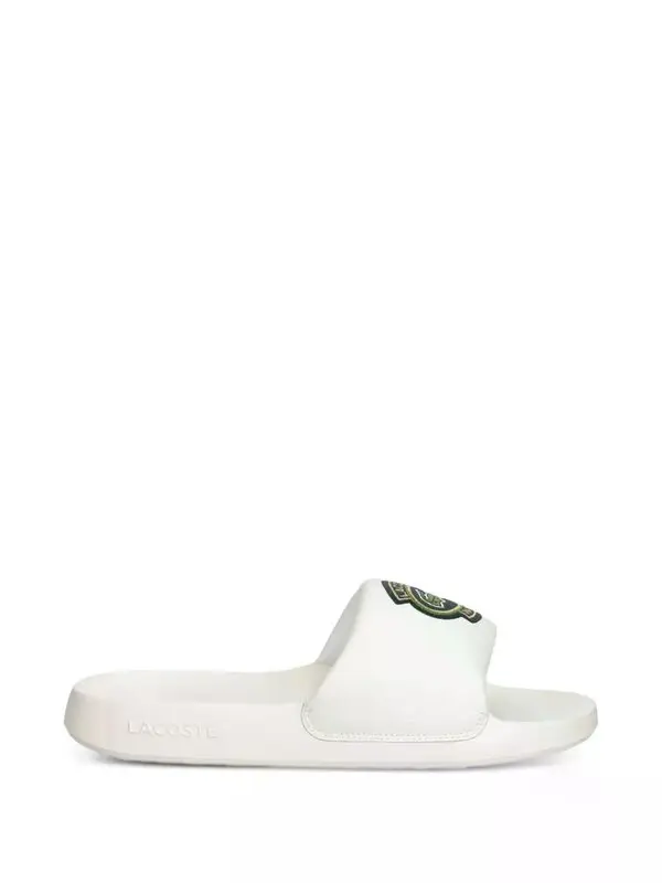 Lacoste Logo-patch Slides - White