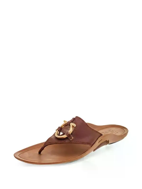FERRAGAMO Gancini Thong Sandals