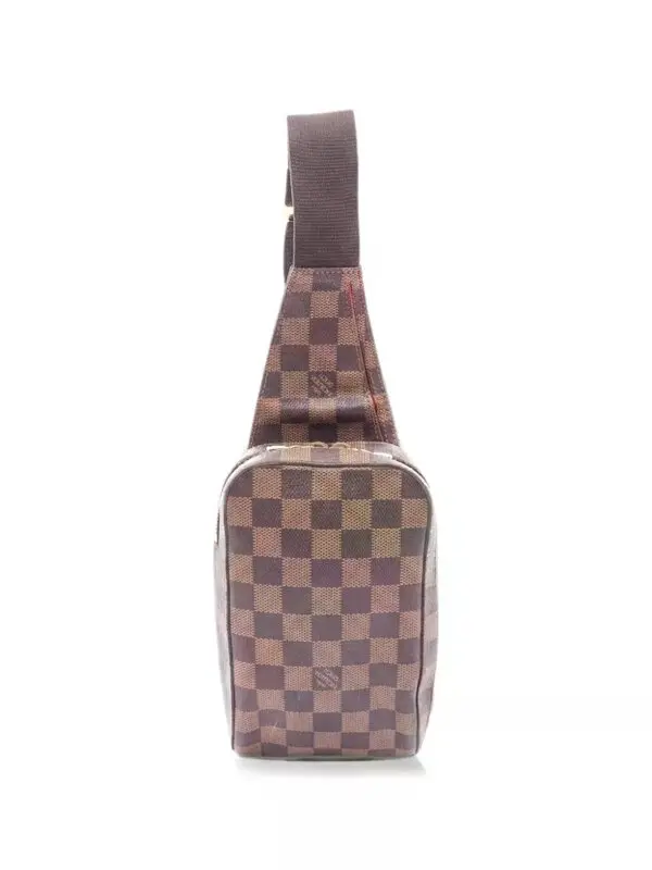 LOUIS VUITTON 2002 Geronimos Damier Ebene Belt Bag - Brown