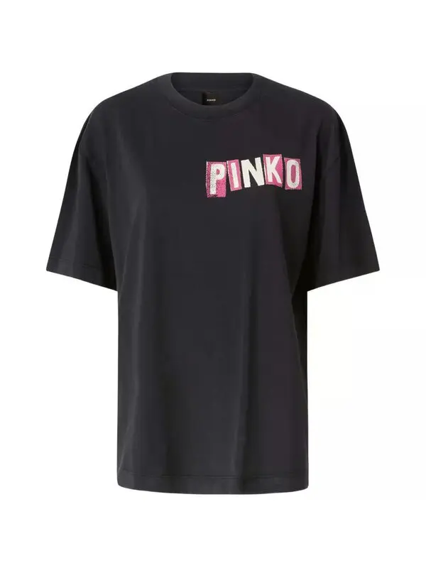 Pinko Logo And Graphic Print T-shirt
