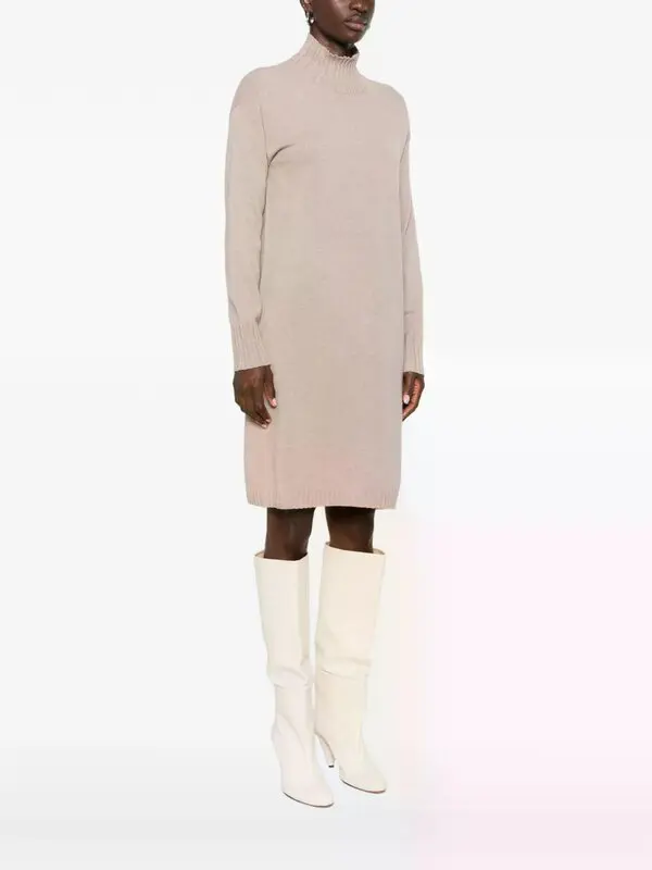 Fabiana Filippi High-neck Knitted Mini Dress