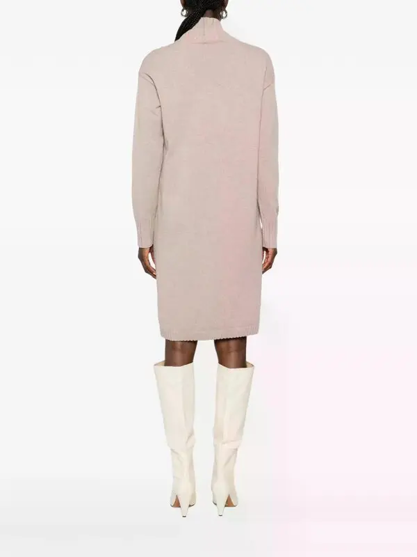 Fabiana Filippi High-neck Knitted Mini Dress