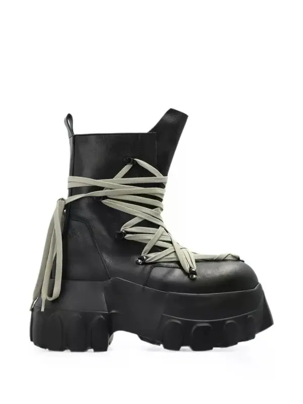 Rick Owens Megalace Lace-up Platform Boots