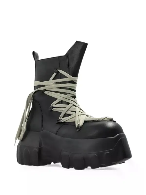Rick Owens Megalace Lace-up Platform Boots