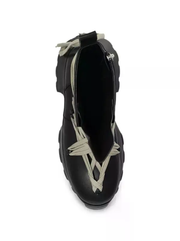 Rick Owens Megalace Lace-up Platform Boots