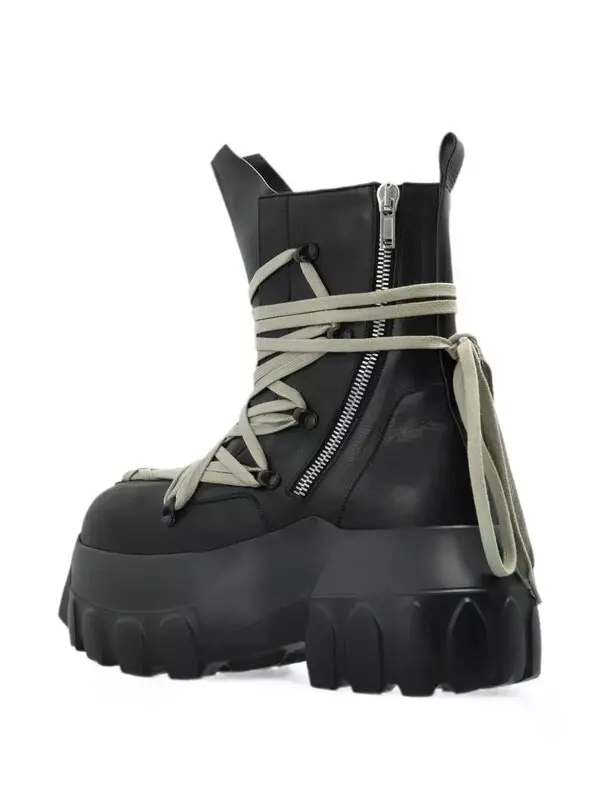 Rick Owens Megalace Lace-up Platform Boots