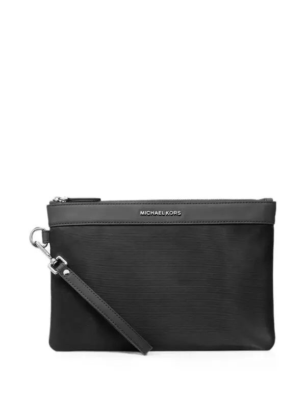 Michael Kors Brooklyn Logo-plaque Travel Pouch - Black
