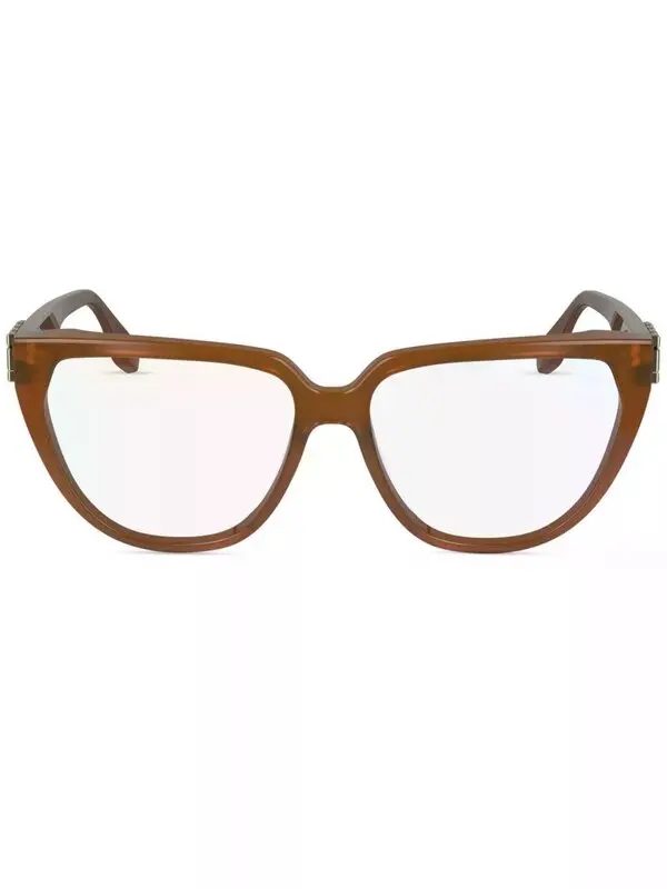 Victoria Beckham Rectangle-frame Glasses - Brown