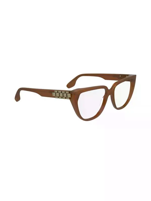 Victoria Beckham Rectangle-frame Glasses - Brown