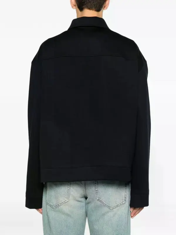 Gucci Logo-embroidered Button-up Jacket
