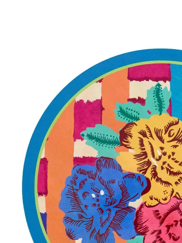 LISA CORTI Ankara Floral-print Placemat - Orange
