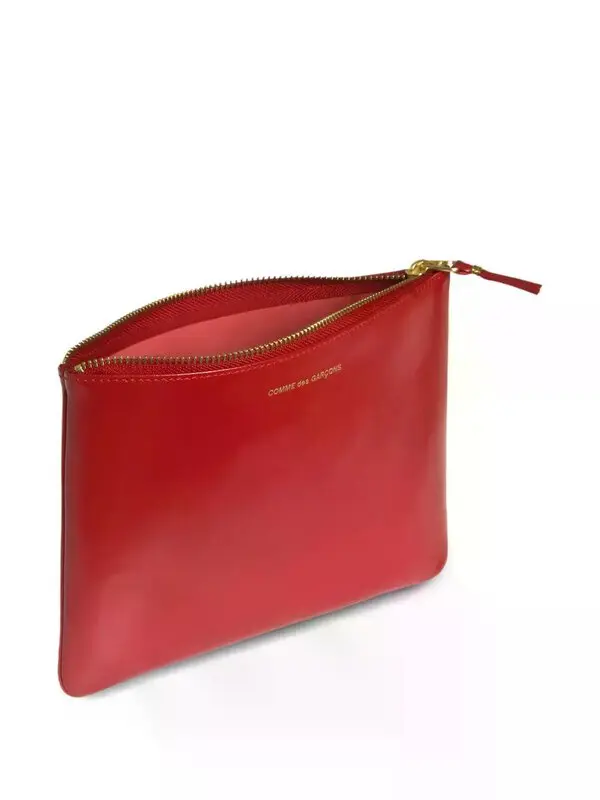 Comme Des Garçons Classic Logo-print Pouch - Red