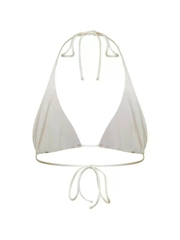 MC2 SAINT BARTH Guiana Rhinestone Embellished Bikini Top - Neutrals