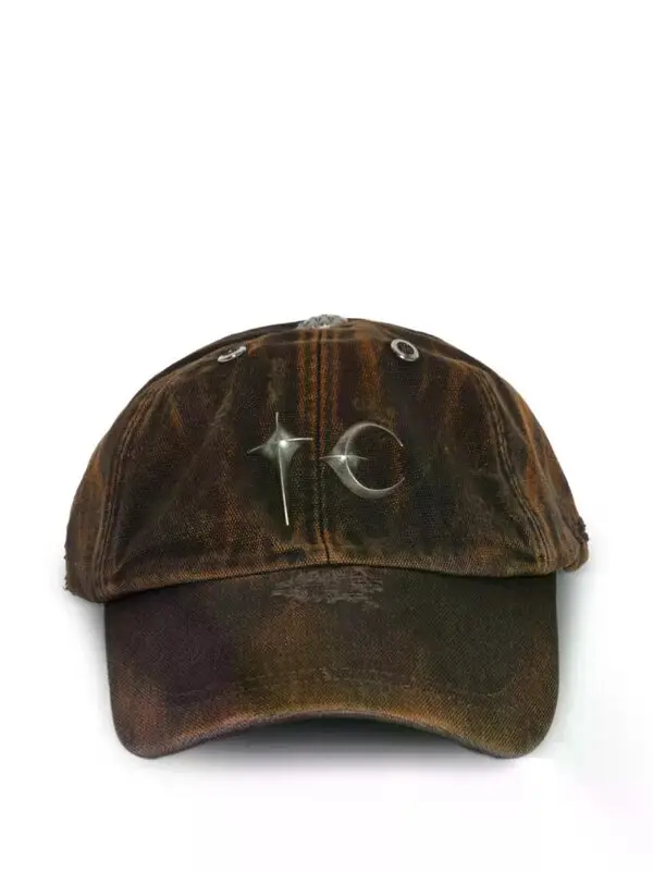THUG CLUB Two-tone Washed Logo-plaque Cap - Brown