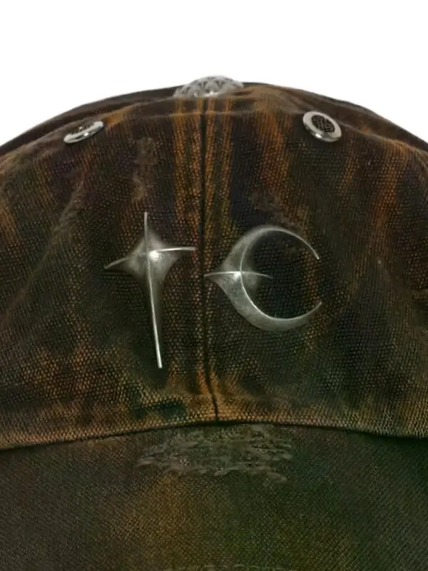 THUG CLUB Two-tone Washed Logo-plaque Cap