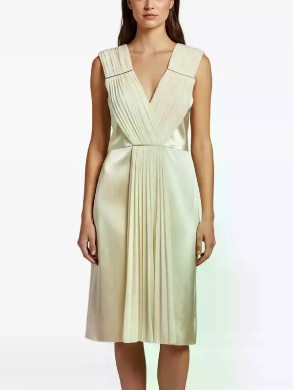 CHRISTOPHER KANE Sleeveless Draped Detail Midi Dress