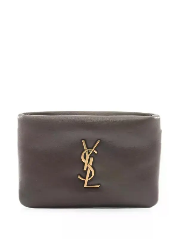 Saint Laurent 2010s Calypso Coin Purse - Brown