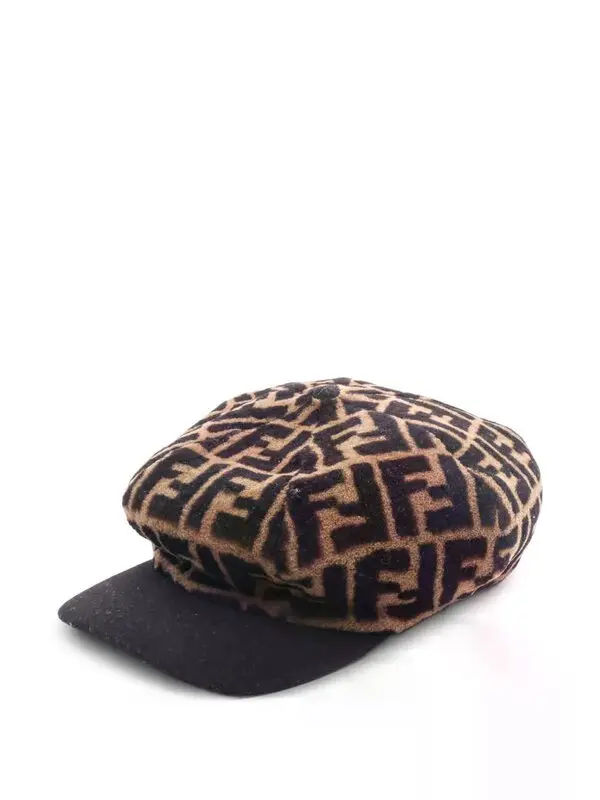 Fendi Zucca Casquette Hat - Neutrals