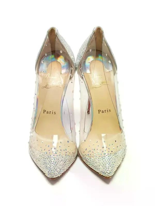 CHRISTIAN LOUBOUTIN Tone Sequin Embellished Heeled Pumps