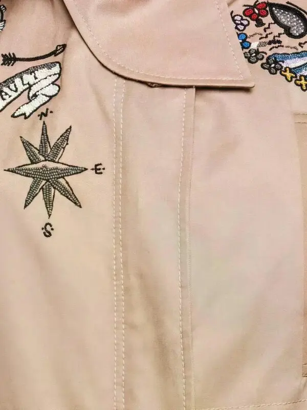 Valentino Garavani Tattoo Bead-embroidered Parka