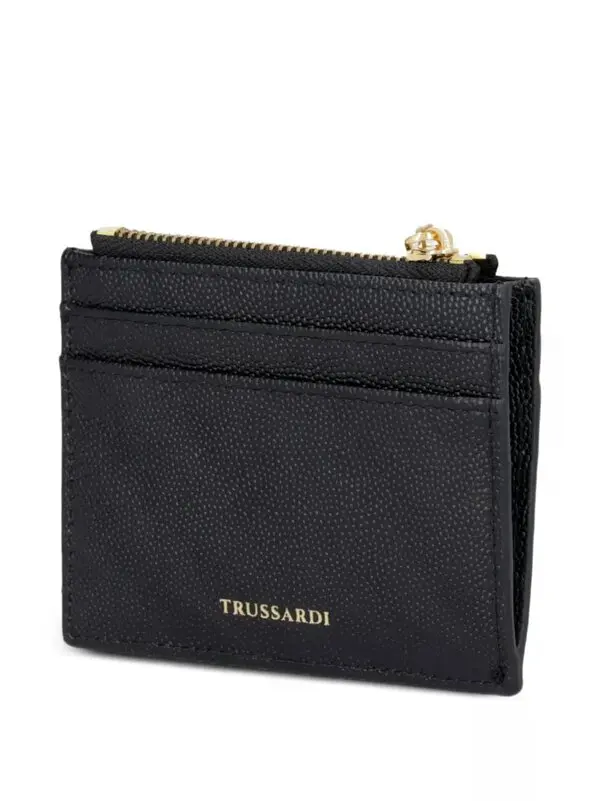 TRUSSARDI Zip Animal-motif Card Holder
