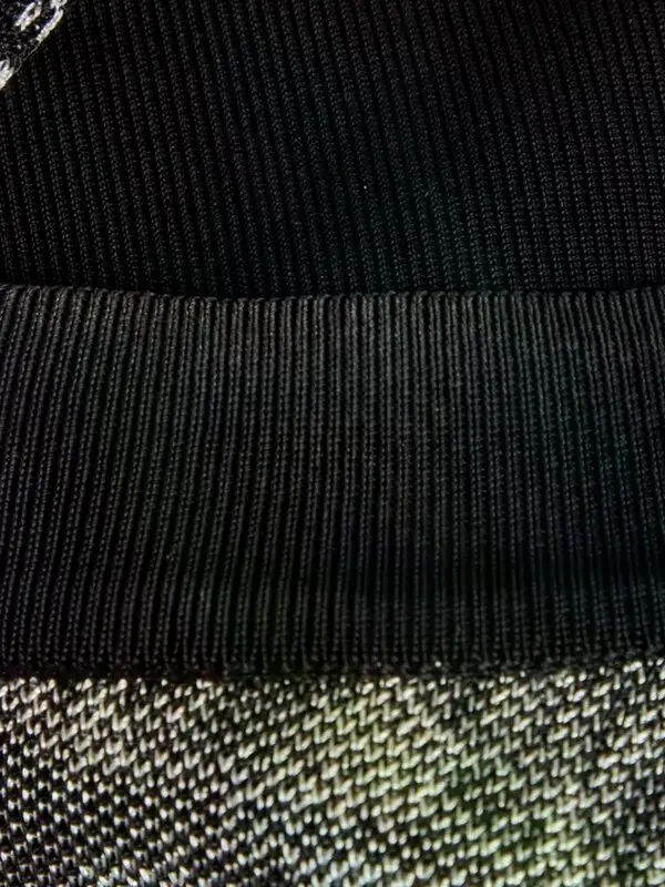 Balmain Long Sleeve V-neck Mini Dress