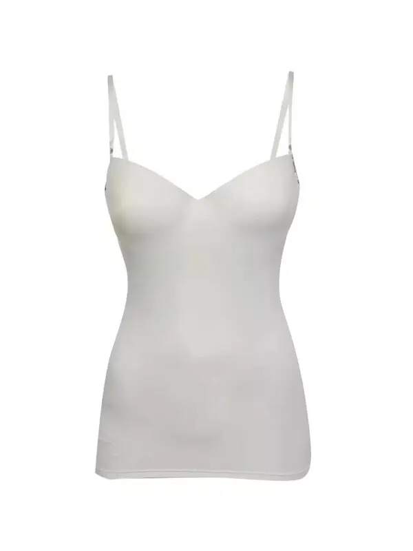 D&G PREOWNED Sweetheart-neck Padded Top - White